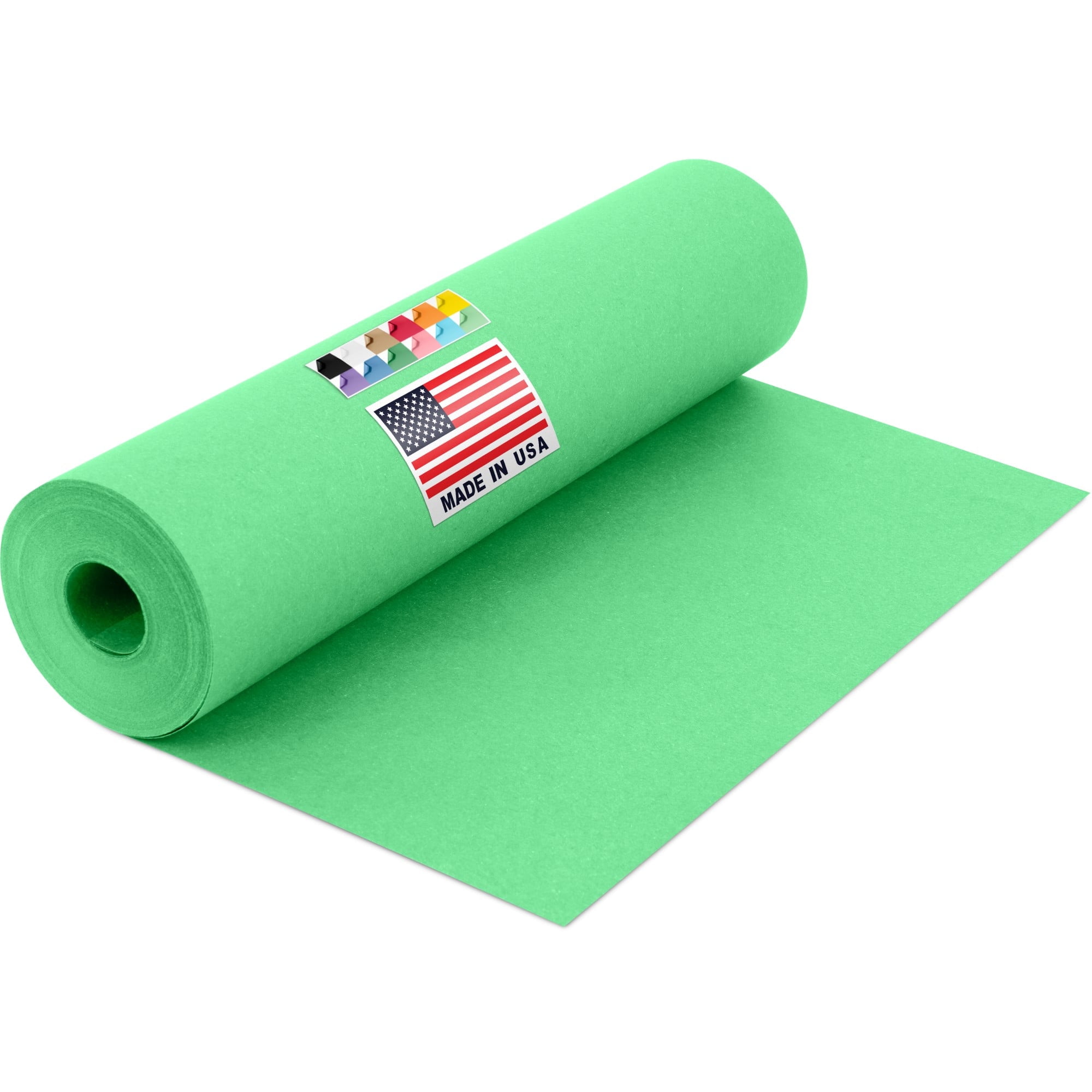 Paclord 12" x 1200" (100 ft) Green Construction Paper Roll, 45 lbs ...