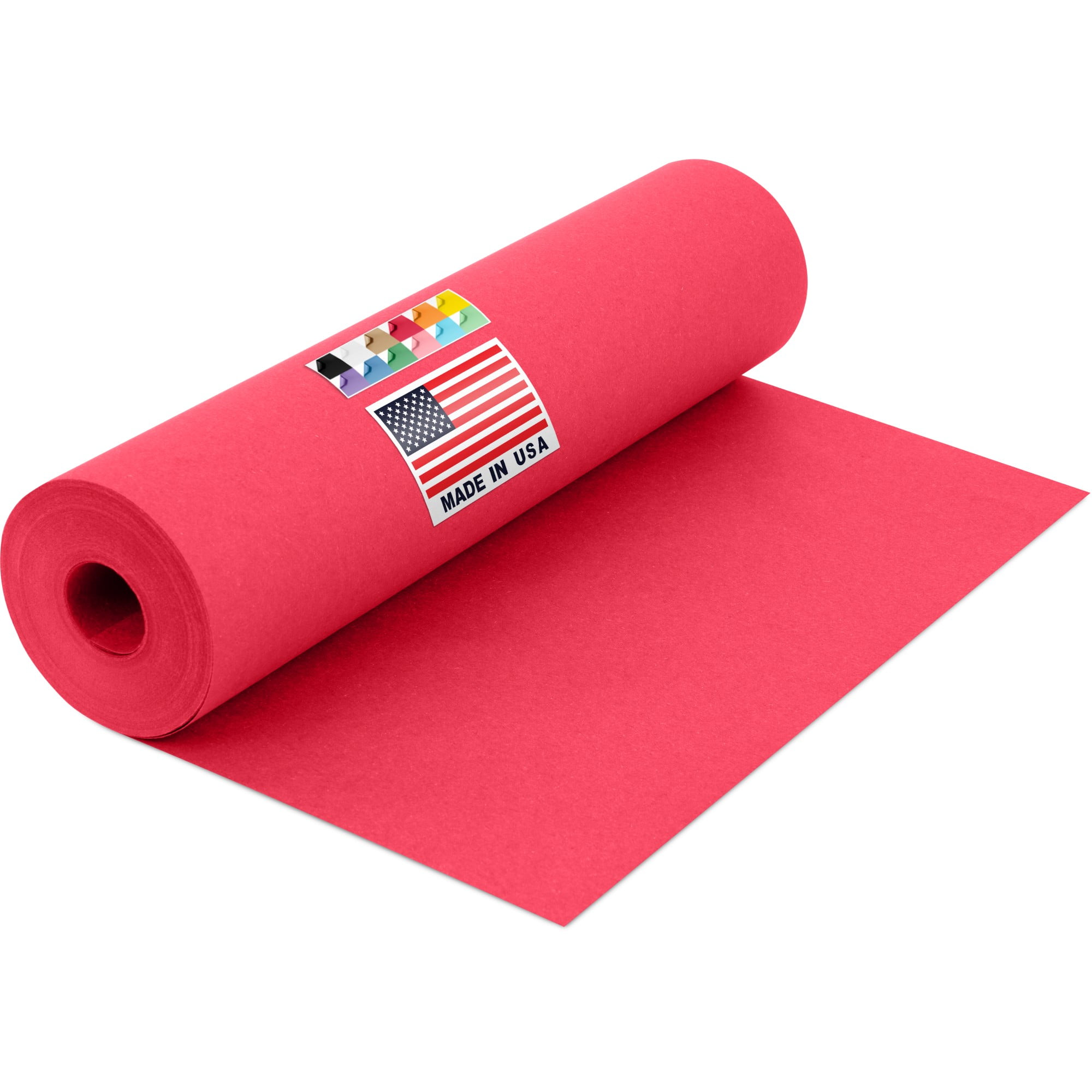 Paclord 12" x 1200" (100 ft) Red Construction Paper Roll, 45 lbs ...