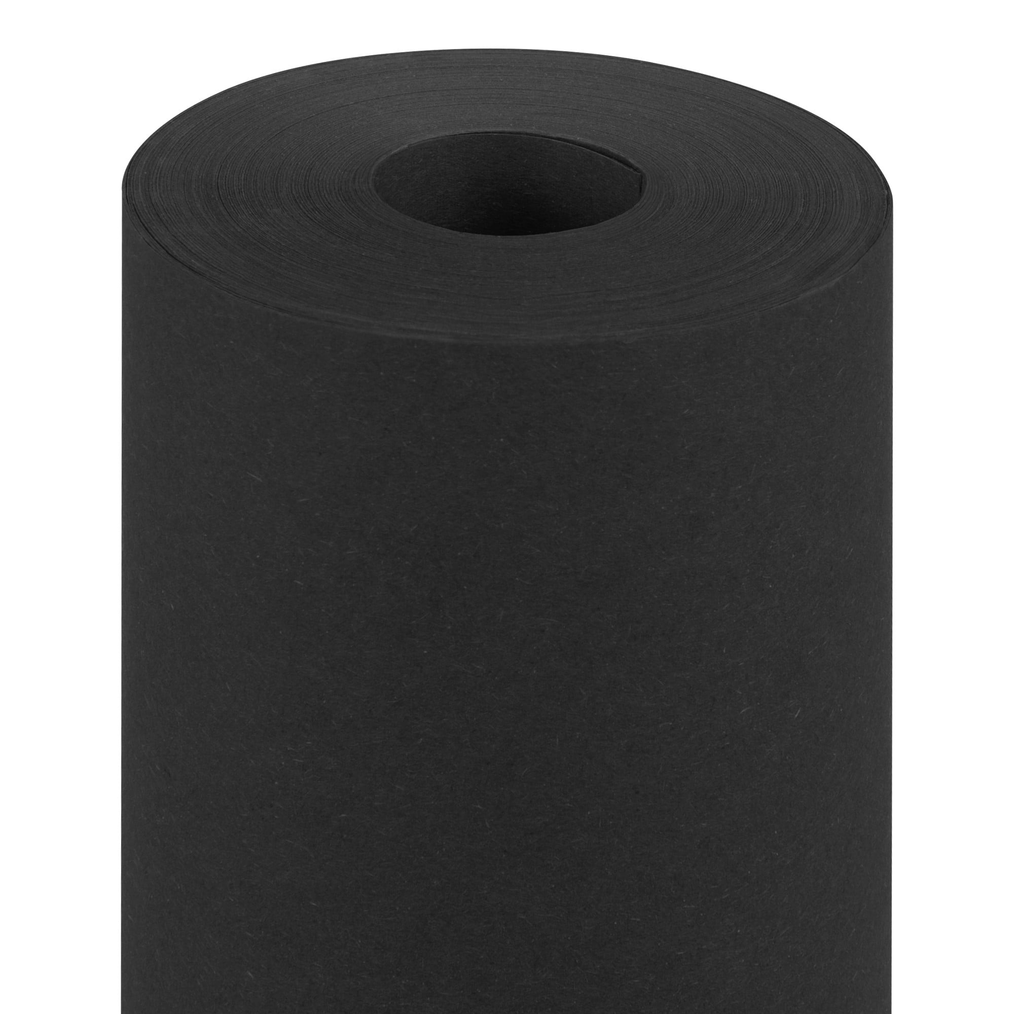 Paclord 18" x 1200" (100 ft) Black Construction Paper Roll, 45 lbs ...