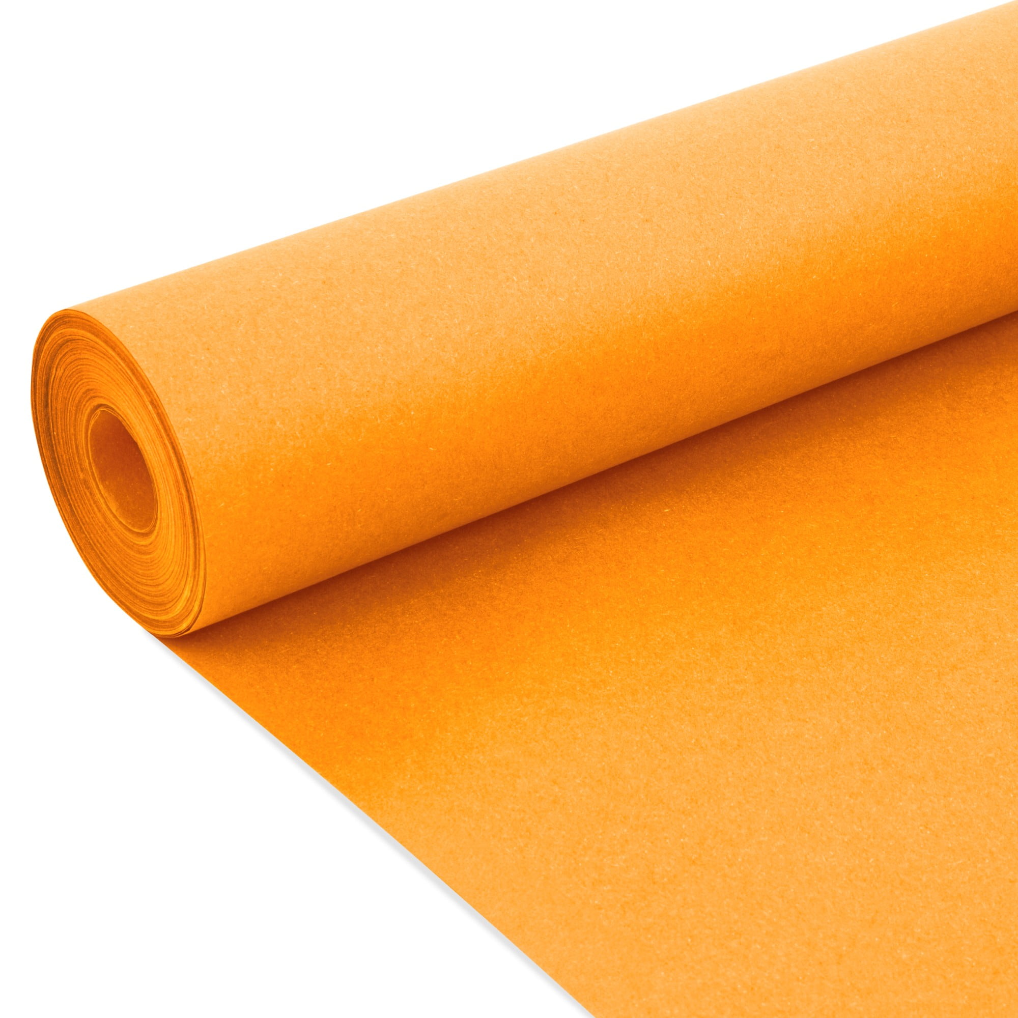 Paclord 24" x 1200" (100 ft) Orange Construction Paper Roll, 45 lbs ...
