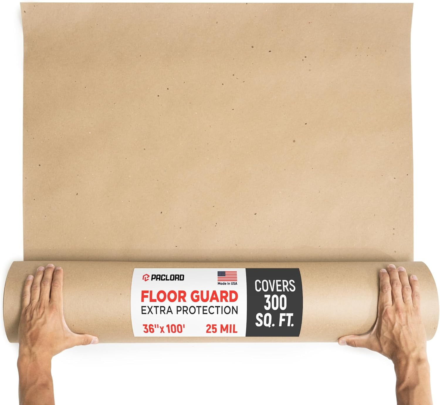 Paclord 36" x 100' USA-Made Floor Guard Roll - Extra Heavy-Duty 25 Mil ...