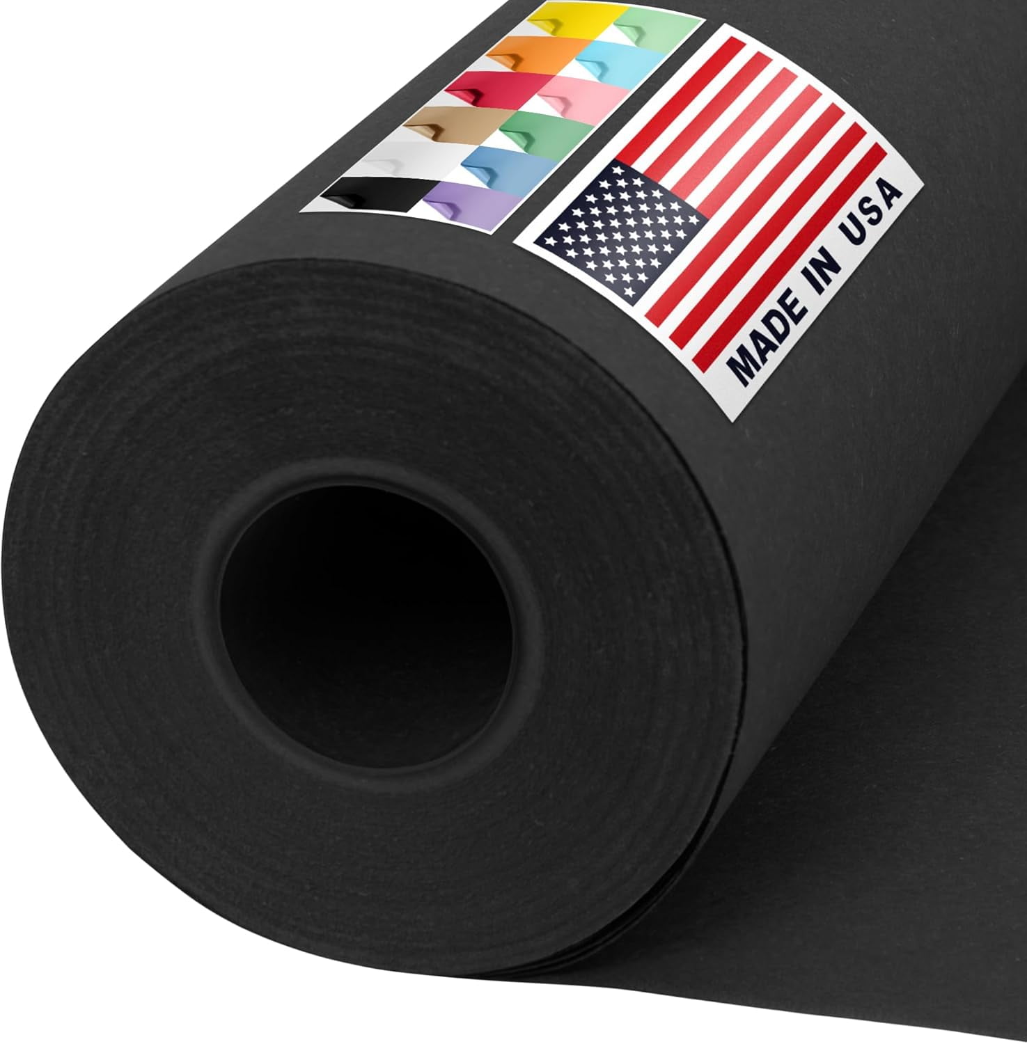 Paclord 36" x 1200" USA Made Black Kraft Paper Roll, 45 lbs Thickness ...