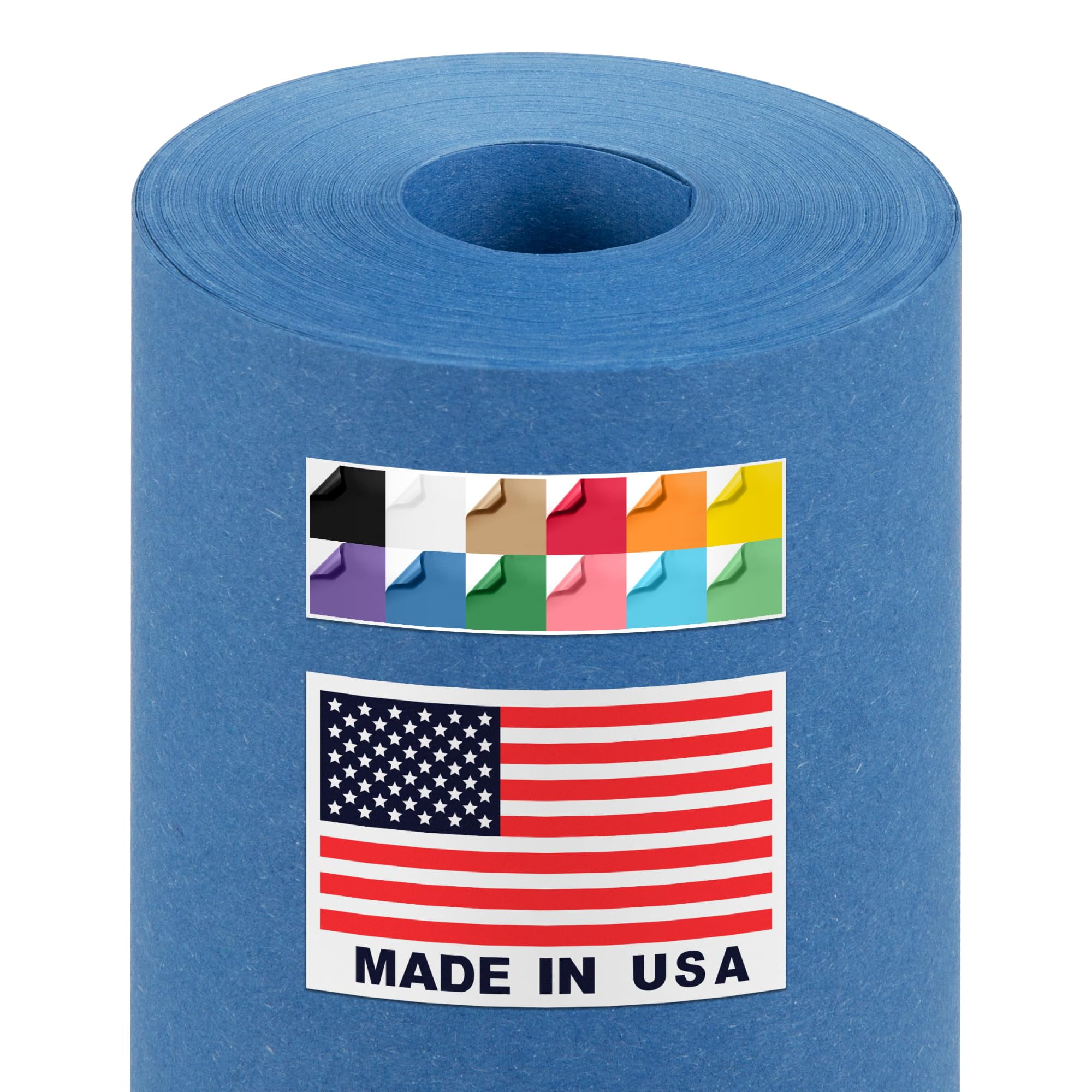 Paclord USA Made 18" TSF6 x 1200" Dark Blue Kraft Paper Roll, 45 lbs ...