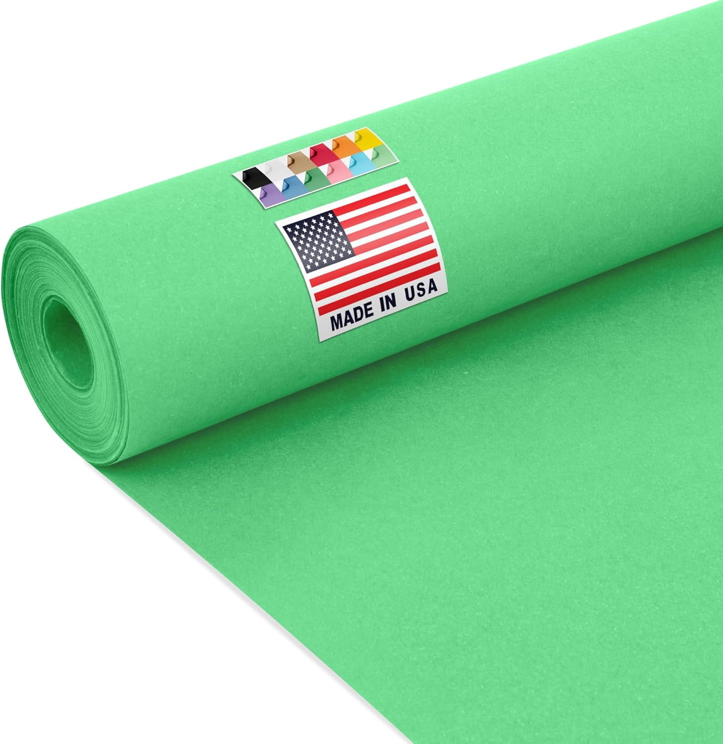Paclord USA Made 24" x 1200" Christmas Green Kraft Paper Roll, 45 lbs ...