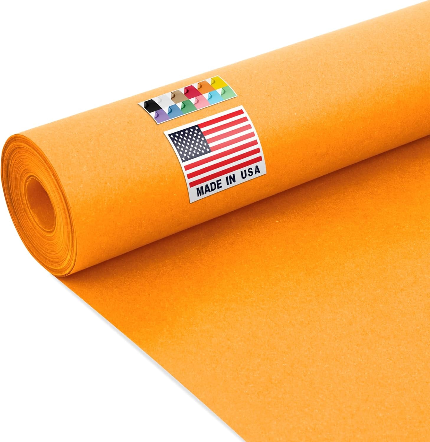 Paclord USA Made 24" x 1200" Orange Kraft Paper Roll, 45 lbs Thickness ...