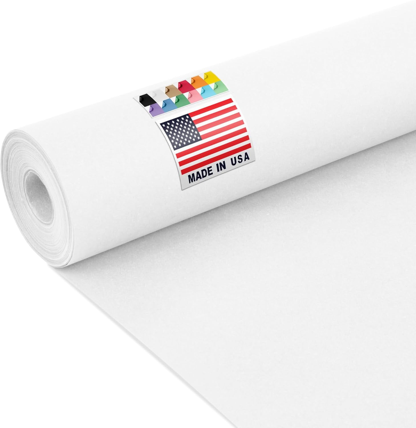 Paclord USA Made 24" x 1200" White Kraft Paper Roll, 45 lbs Thickness ...