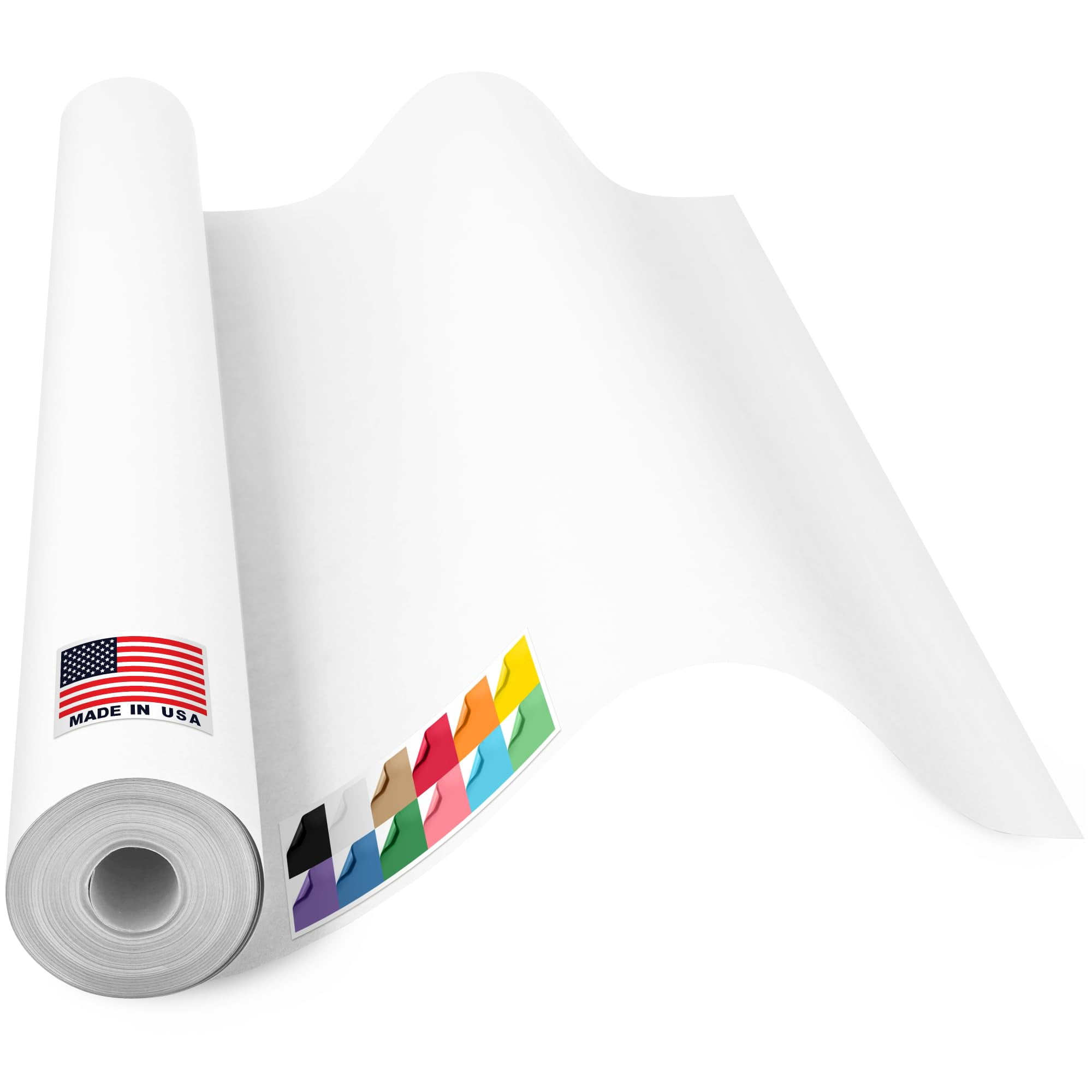 Paclord USA Made 36" JKF25 x 1200" White Kraft Paper Roll, 45 lbs/66 ...