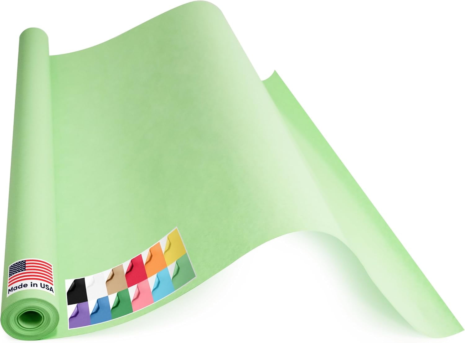 Paclord USA Made 36" x 1200" Light Green Paper Roll, 45 lbs Thickness ...