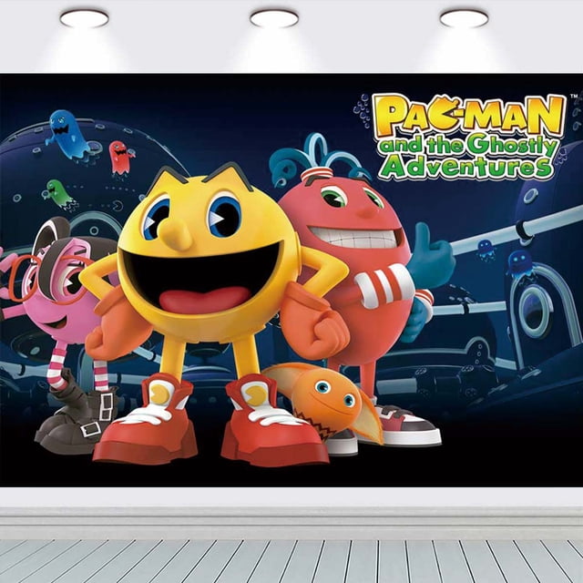 Pacman Backdrop Banner Party Supplies Poster Movie Theme Background for ...