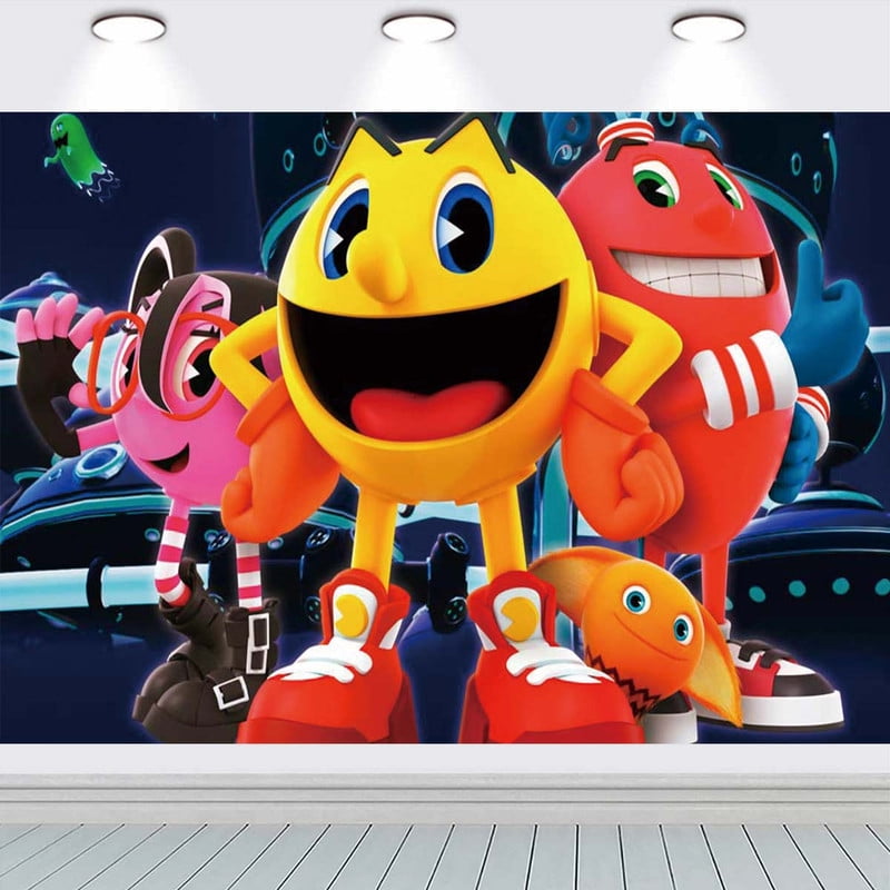 Pacman Backdrop Taspestry Wall Decor Banner Party Supplies Poster ...