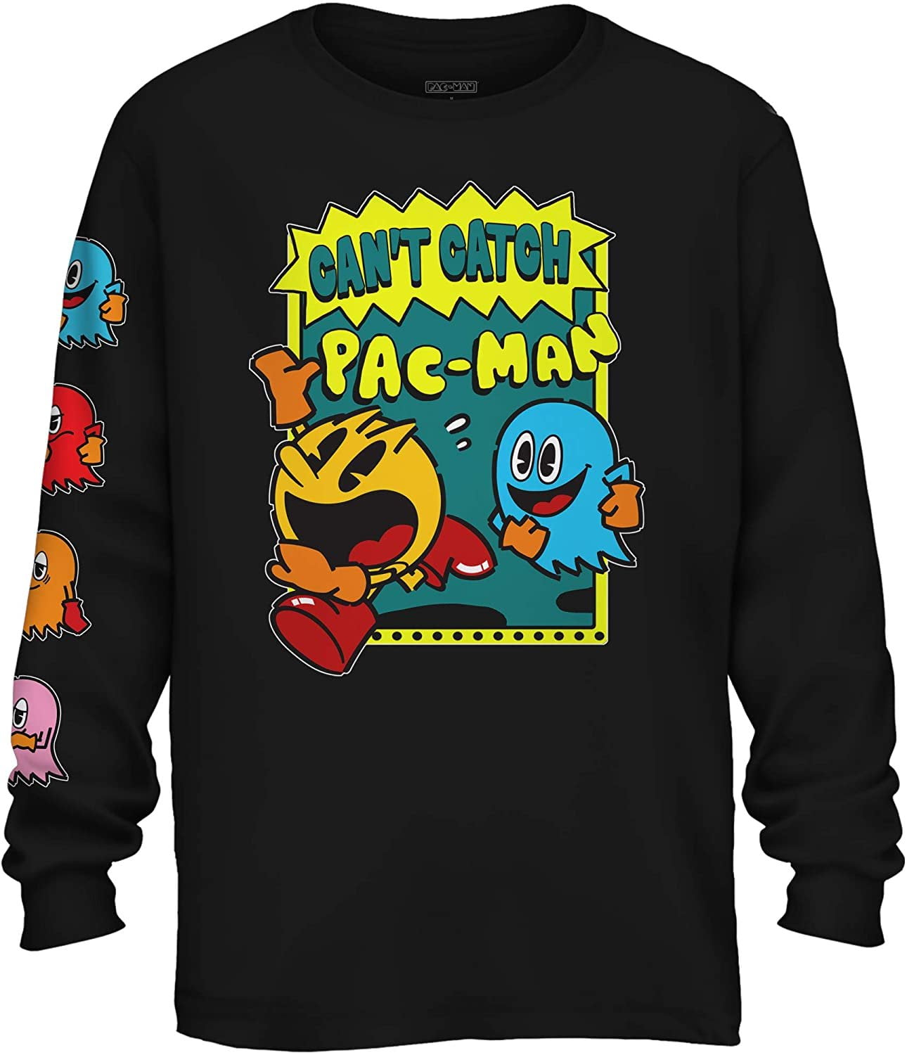 Pac-Man Official Pacman Video Game Shirt - Namco Atari Official Long ...