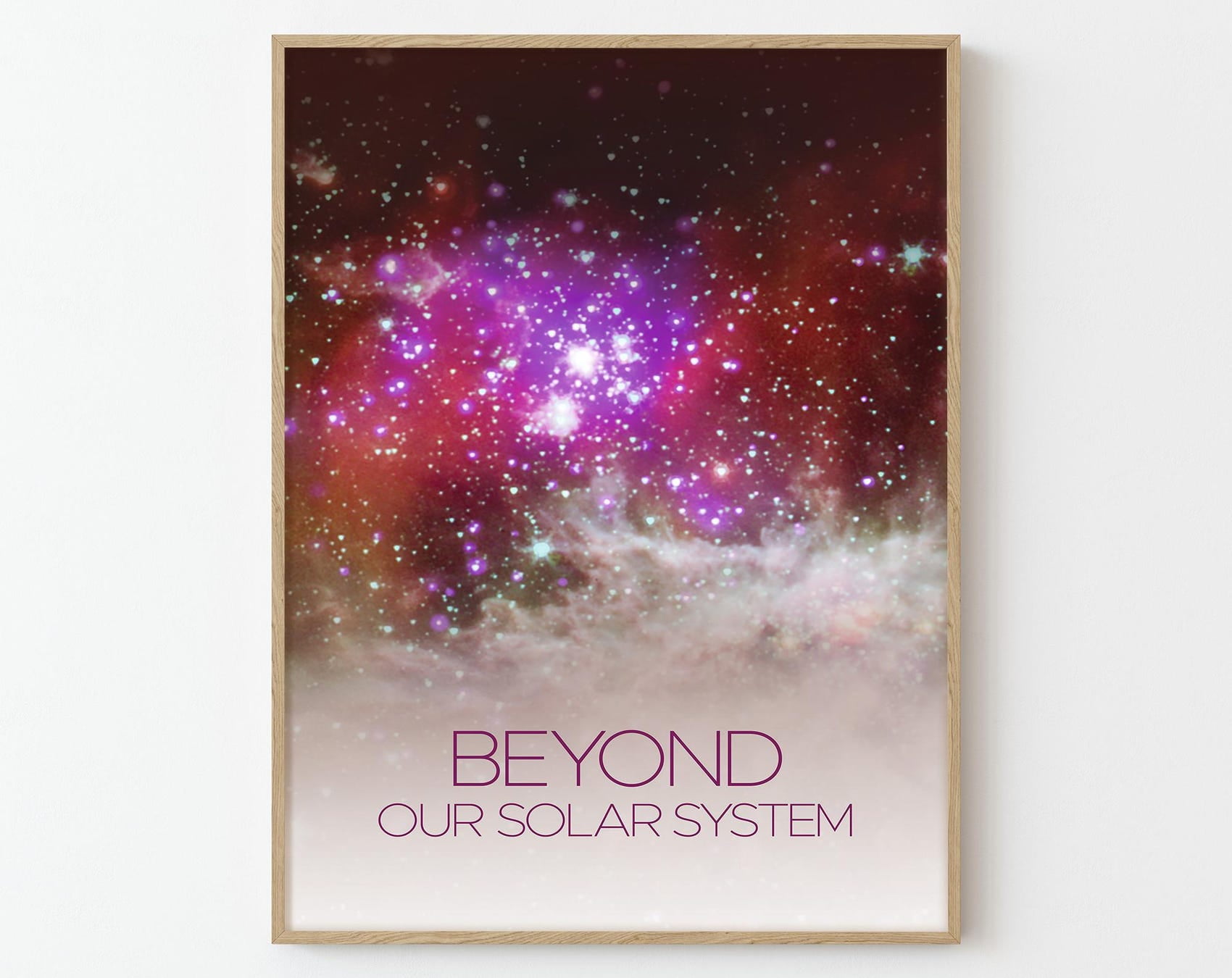 Pacman Nebula Space Travel Poster Print | Stars Planets Universe Cosmos ...