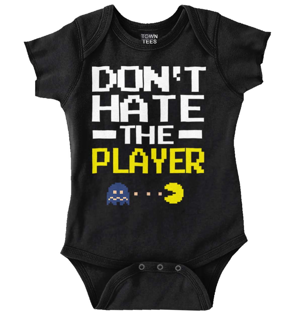 Pacman Pixelated 80's Game Romper Boys or Girls Infant Baby Brisco ...