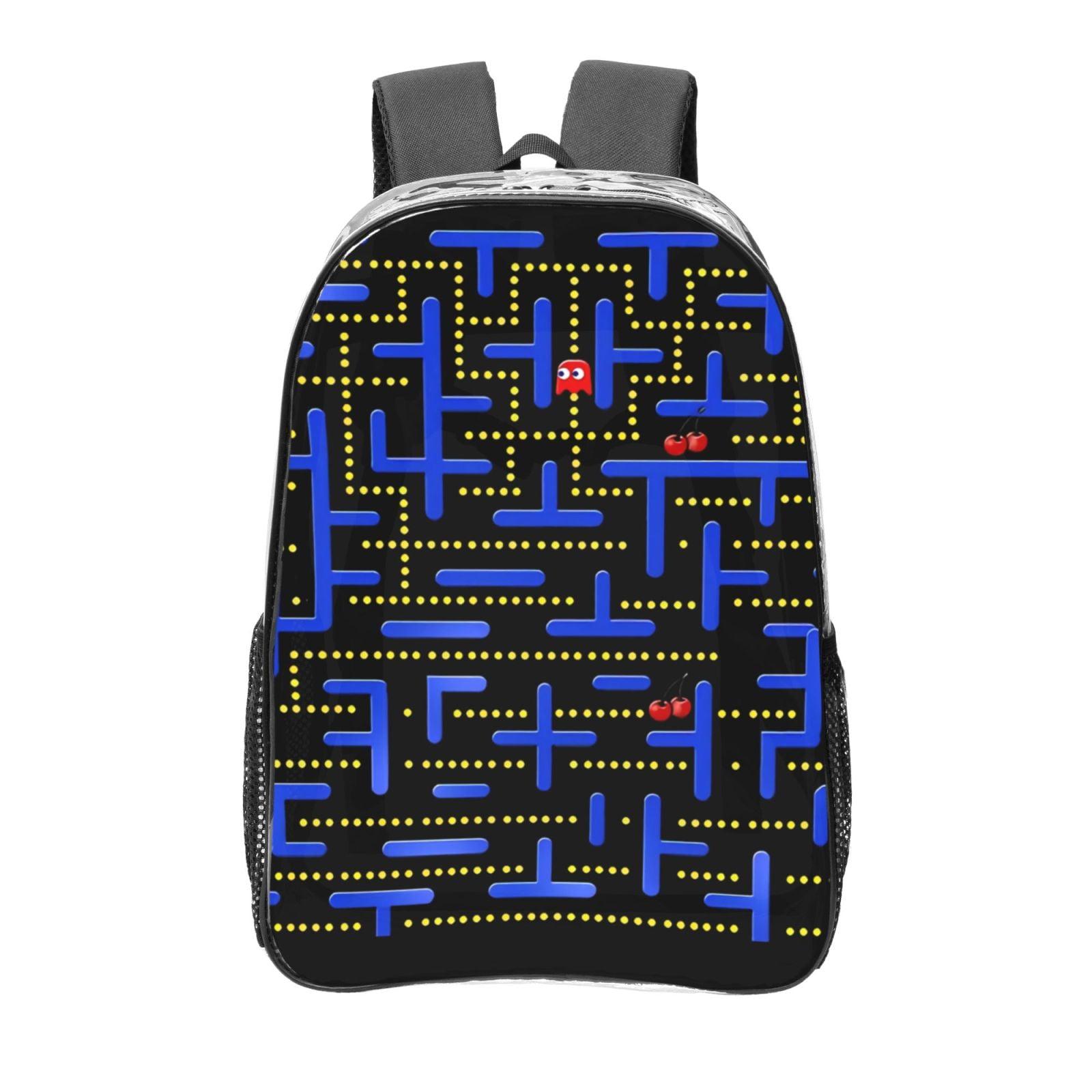 Pacman Retro Face Mask 16 "Backpack with Pockets Lightweight Backpack ...