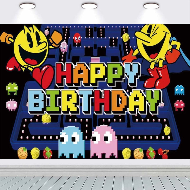 Pacman Taspestry Wall Decor Backdrop Banner Party Supplies Poster ...