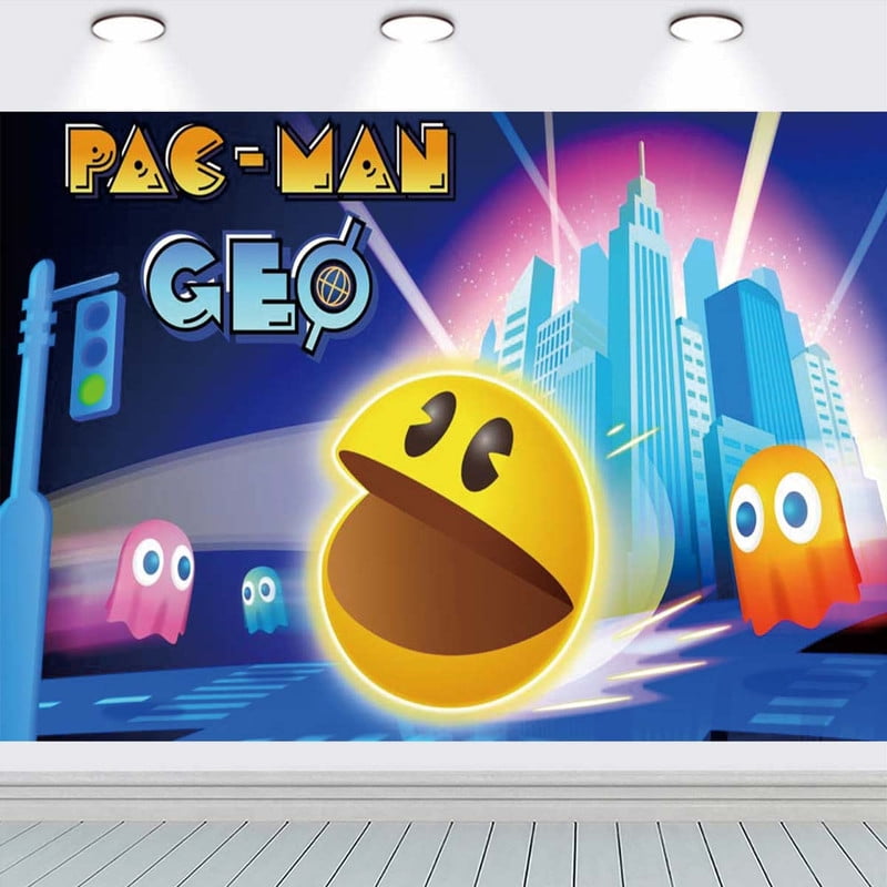 Pacman Taspestry Wall Decor Party Supplies Background BackdropBanner ...