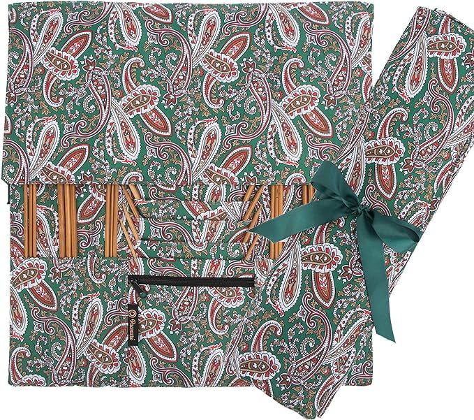 Pacmaxi Foldable Knitting Needles Storage Case Rolling Knitting Needles ...