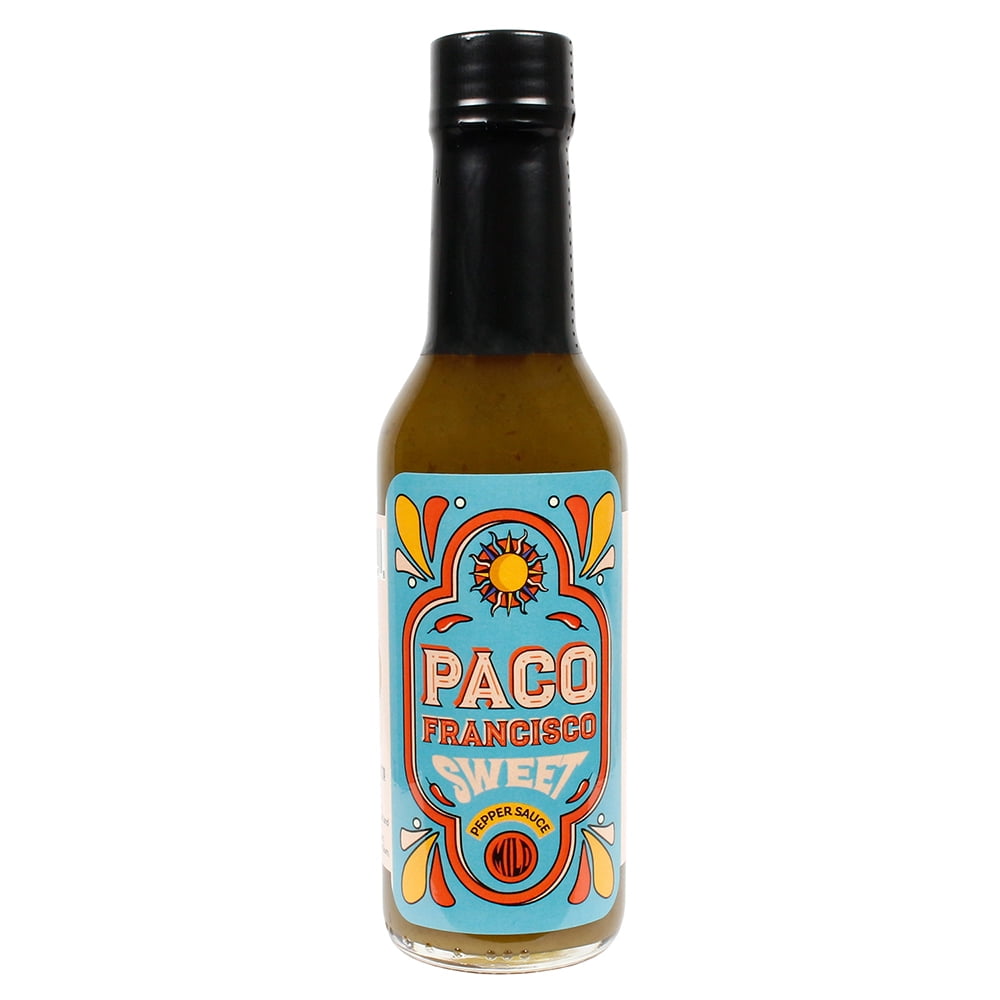 Paco Francisco Sweet Pepper Sauce All Purpose Mild Hot Sauce Made in USA 6 Ounce - Walmart.com