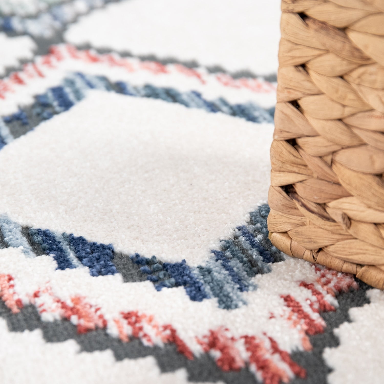 Paco Home Ethnic Design Area Rug in Beige Cream with colorful Boho ...