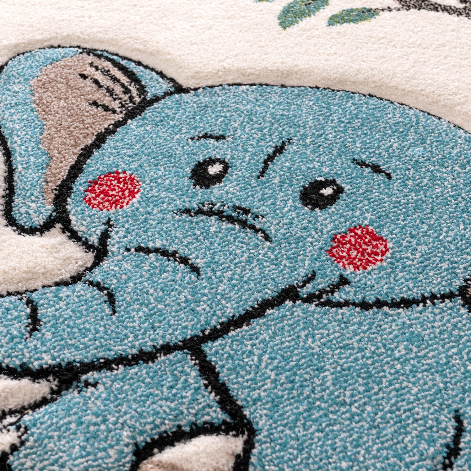 Paco Home Kids Rug with Jungle Animals - Giraffe Lion Monkey Zebra in ...