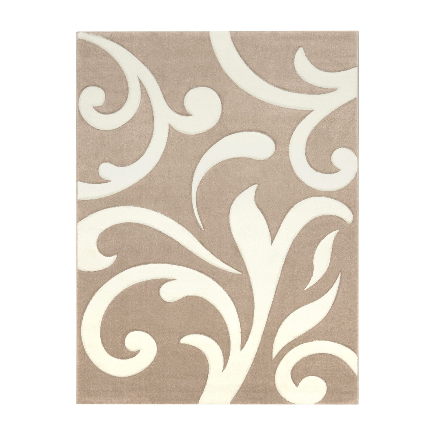 Paco Home Modern Area Rug Floral Pattern with Contour Cut 2'8" x 9'10 ...