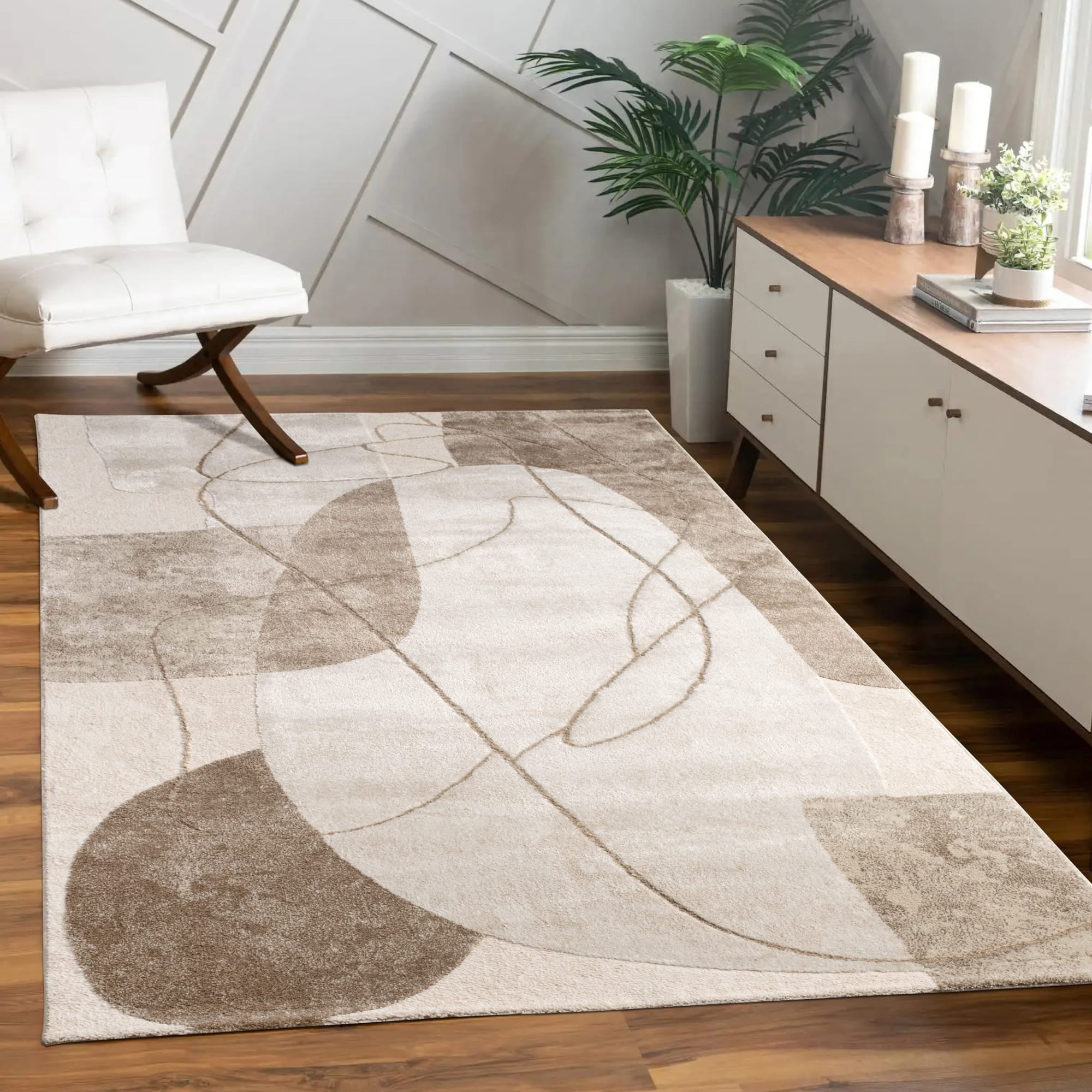 Paco Home Modern Area Rug with Abstract Art Design - Walmart.com