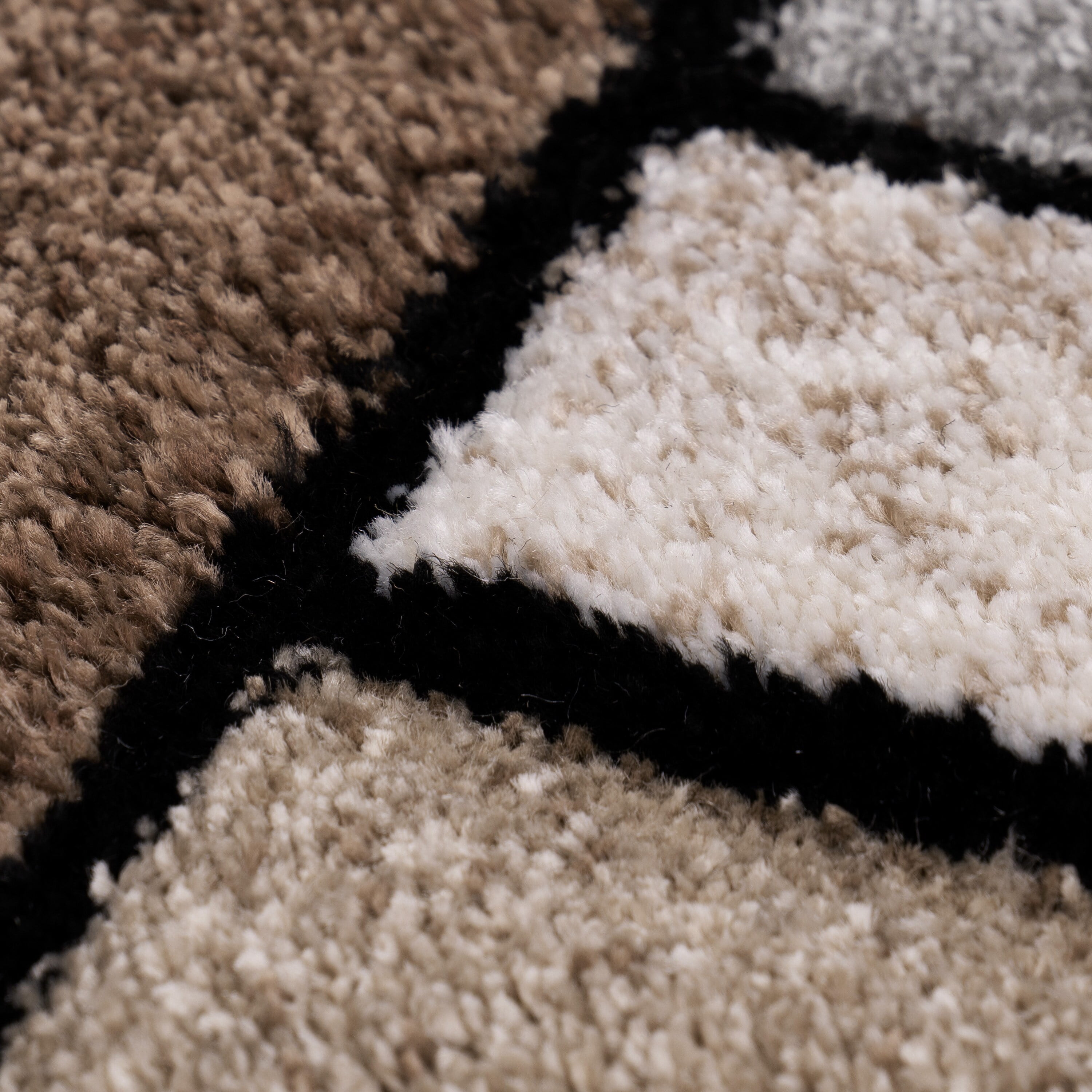 Paco Home Modern Living-Room Rug Geometric in Brown Beige 7'10" x 10'10 ...