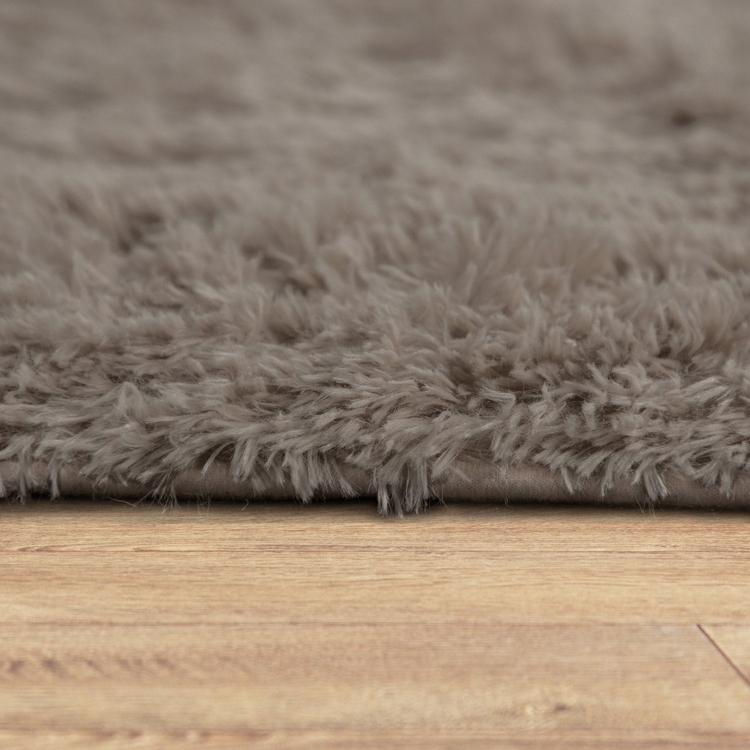 Paco Home Modern Shag Rug Soft & Fluffy In Solid Colors Pastel-Brown ...