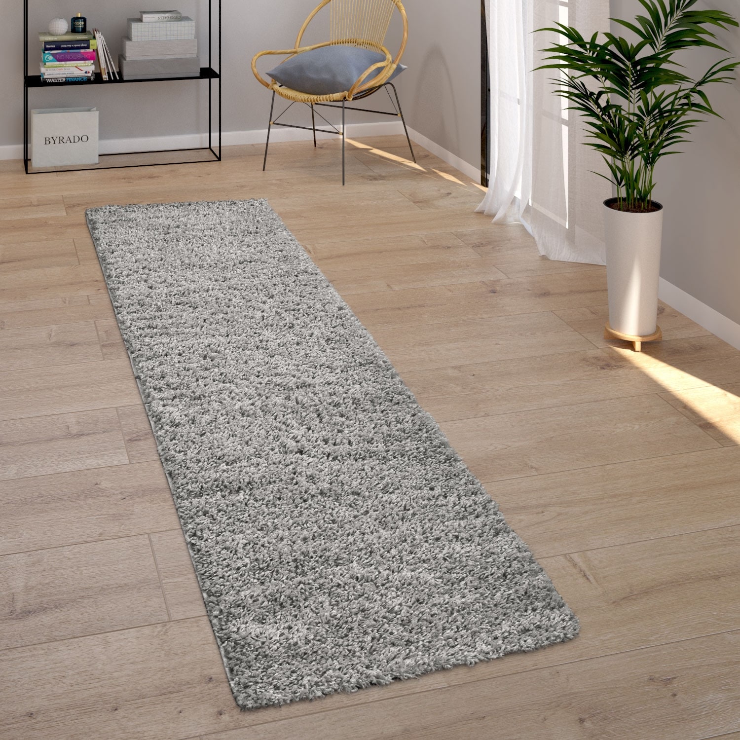 Paco Home Plain Shag Rug For Living Room or Bedroom in pastell colors 6 ...