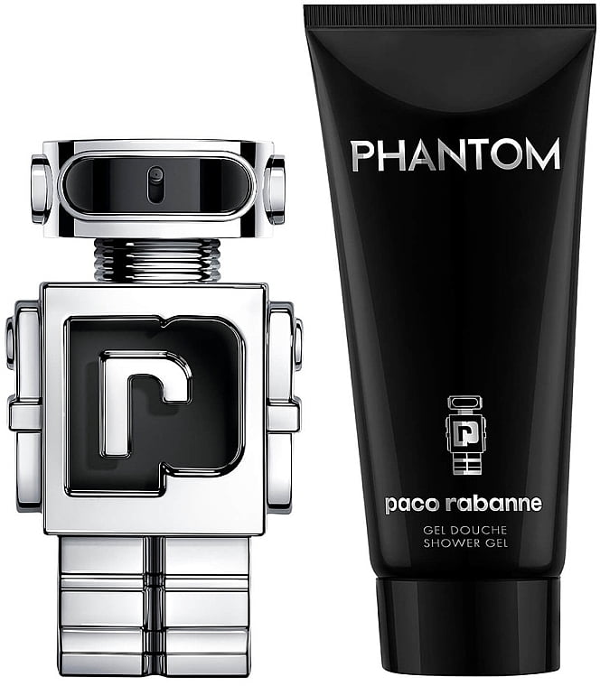 Paco Rabanne Phantom Men 2pc Set Cologne Spray 3.4 oz Shower Gel 3.4 oz ...