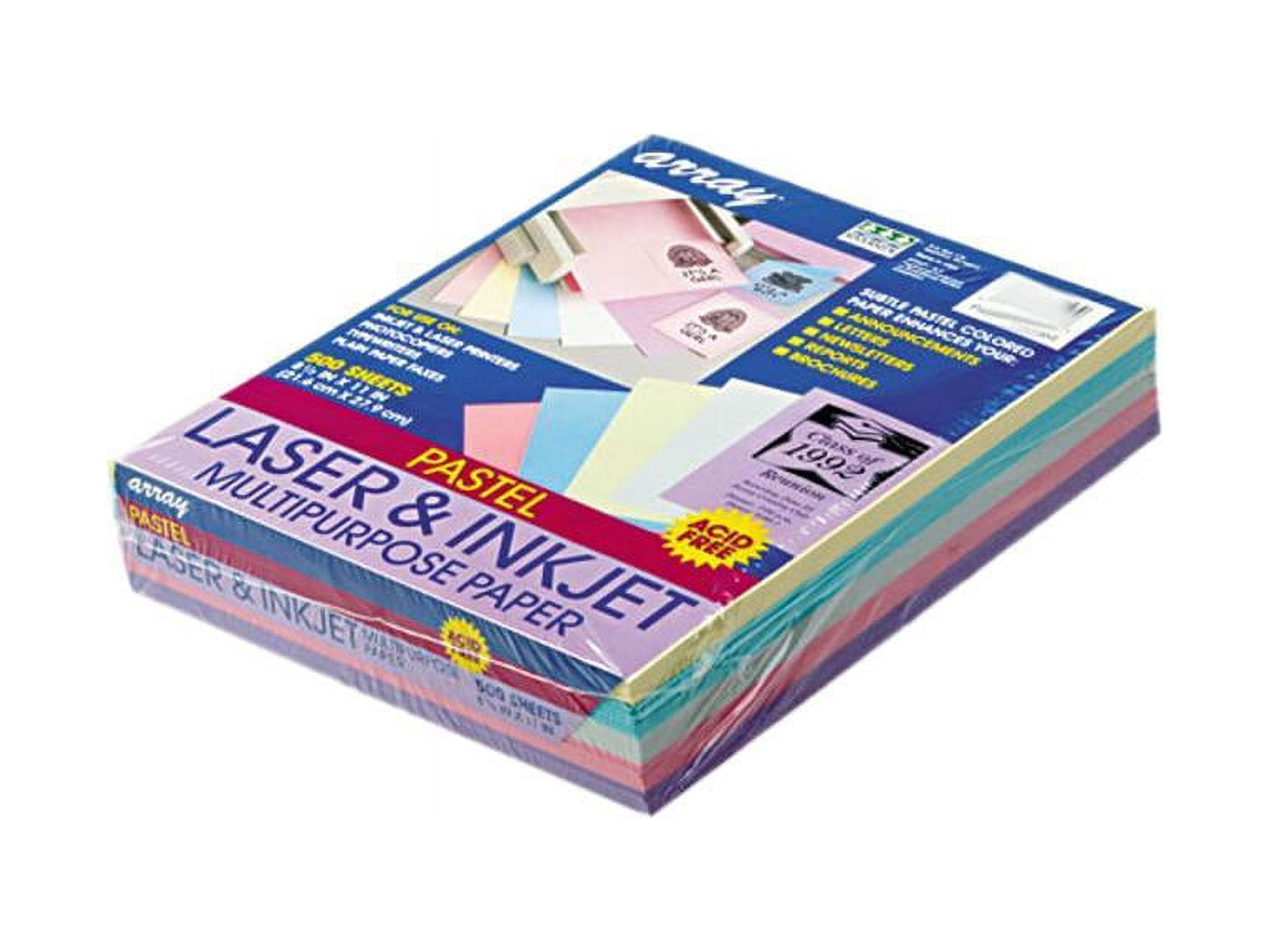 Pacon Array Coloured Printer Paper, 20lb, 8-1/2 x 11, Assorted Pastels ...