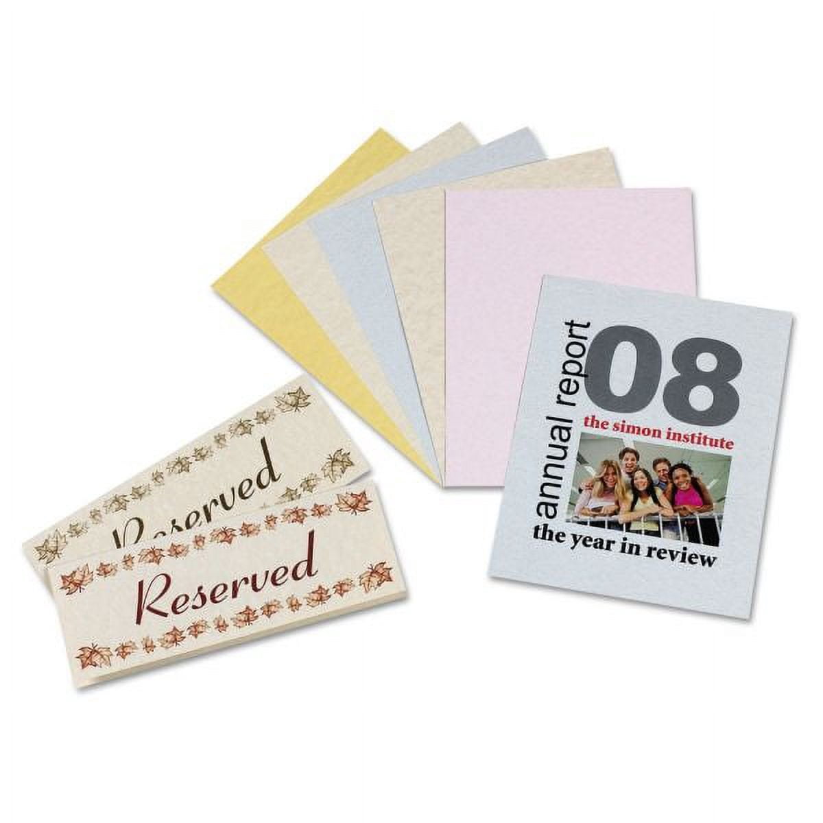 Pacon Array Card Stock, 65lb, 8.5 x 11, Assorted Parchment Colors, 100 ...