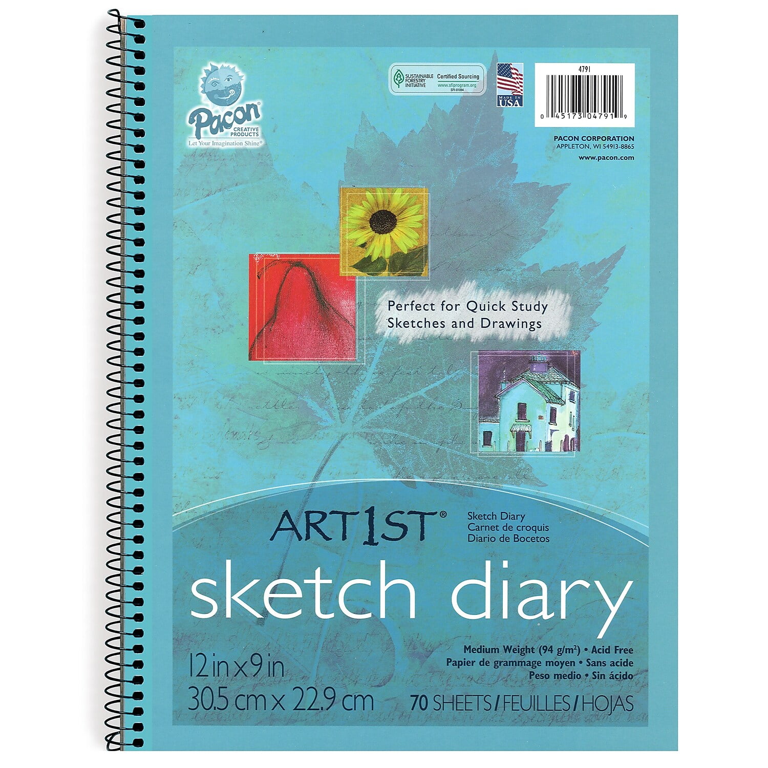 Pacon Art1st Design/Craft Paper 9" x 12" White 70/Sheets 3/Bundle ...