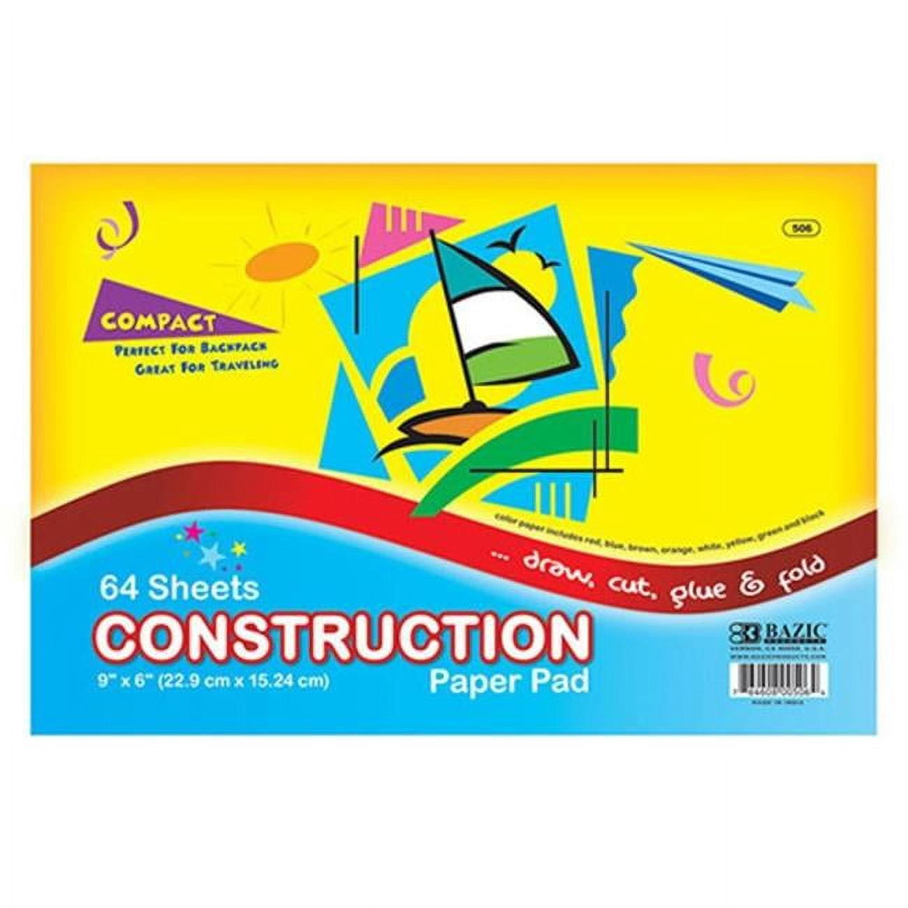 Pacon CAR54014 6 x 9 in. Mini Construction Paper Pad Tablet - Walmart.com