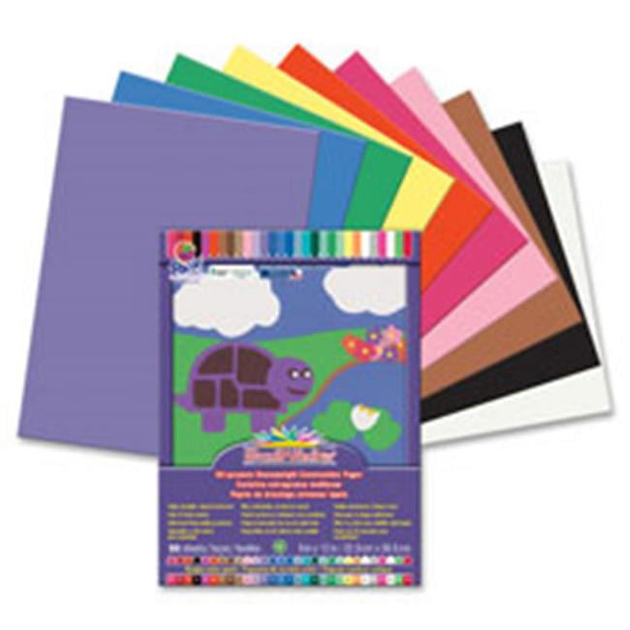 Pacon Construction Paper- 18 in. x 24 in.- 50Shts- 15-PK- White ...