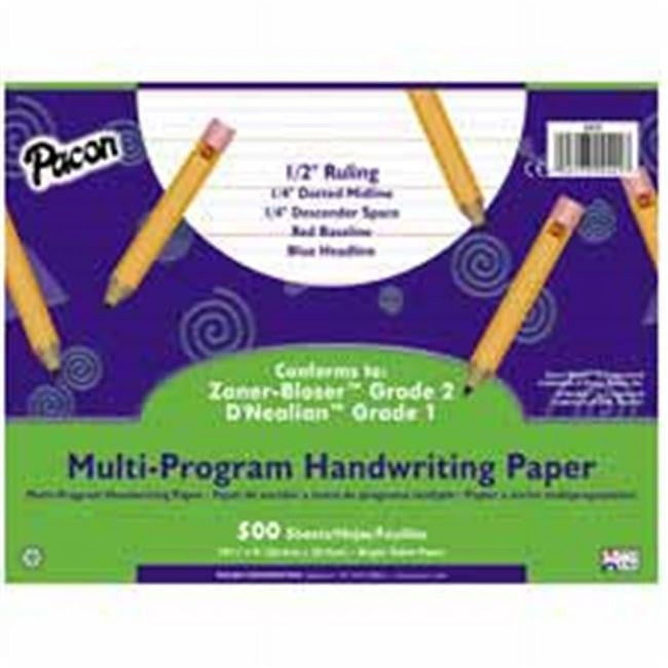 Pacon Corporation Multi-Program Handwriting Papers 10-.50in.x8in.- 1 ...