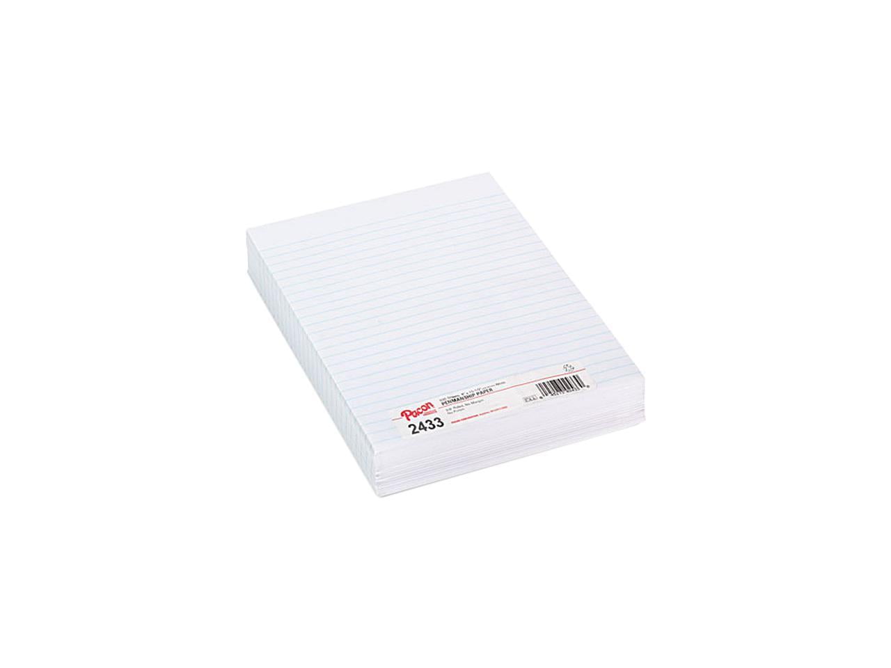 Pacon Essay/Composition Paper, Ruled, No Margin, 8-1/2 x 11, White, 500 ...