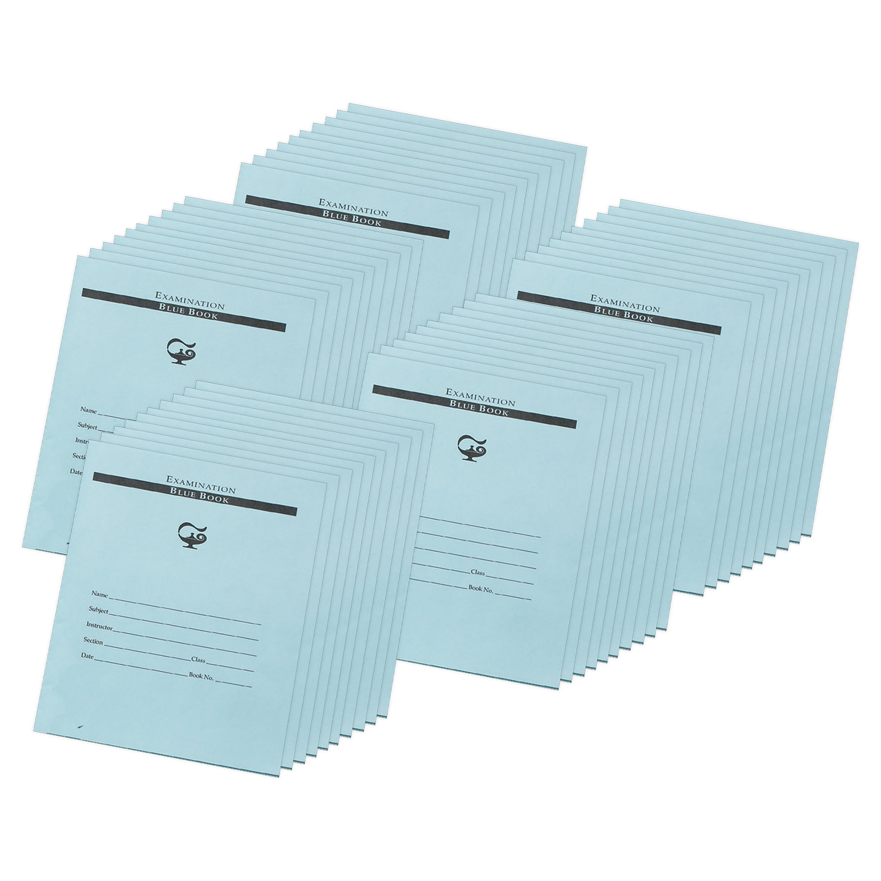 Pacon Examination Blue Book, 12 Pages, 3/8 in ruled, 7" x 8-1/2", 50 ...