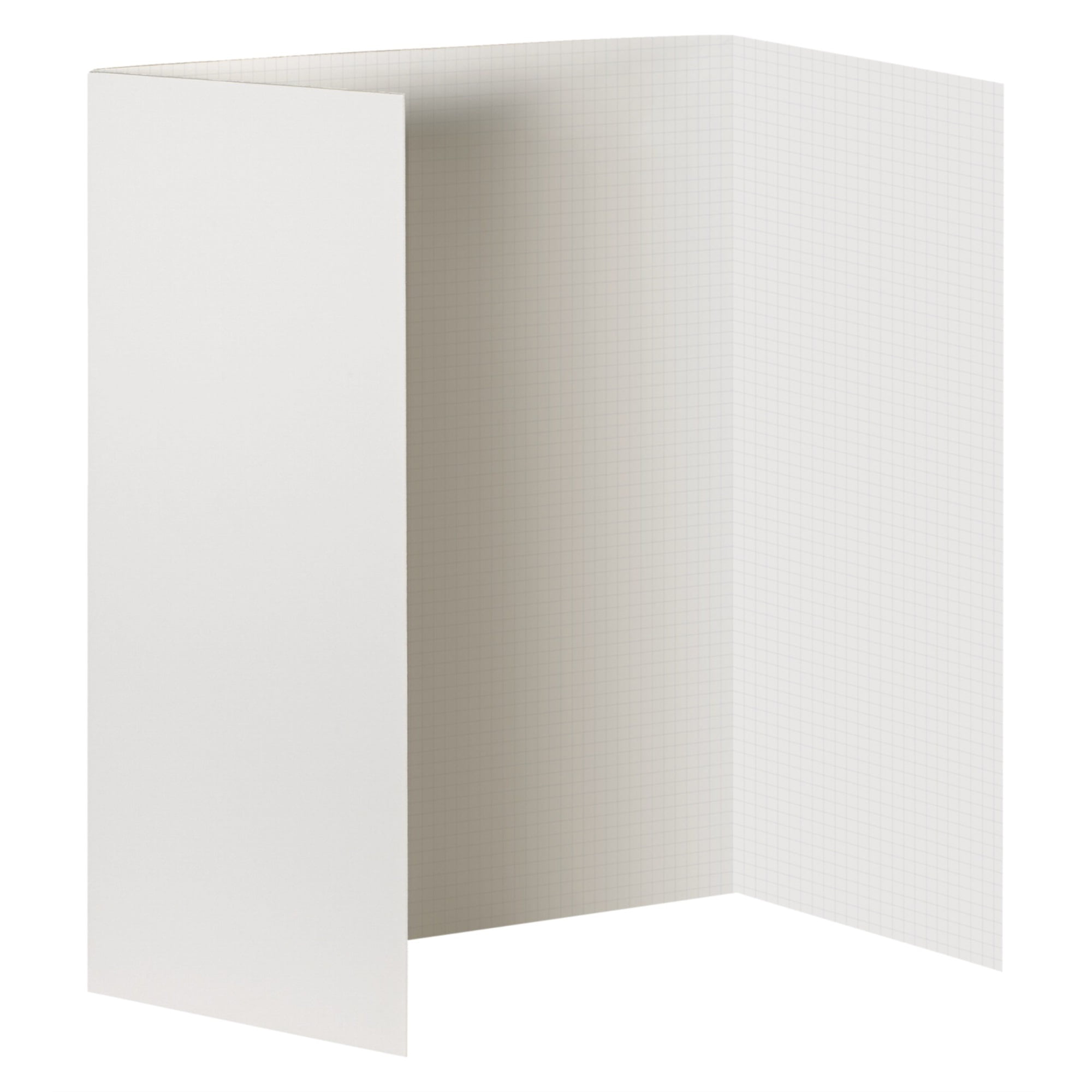 Pacon Thick Tri-Fold Poster Board, Ghostline Foam, 48 x 36 Inches ...
