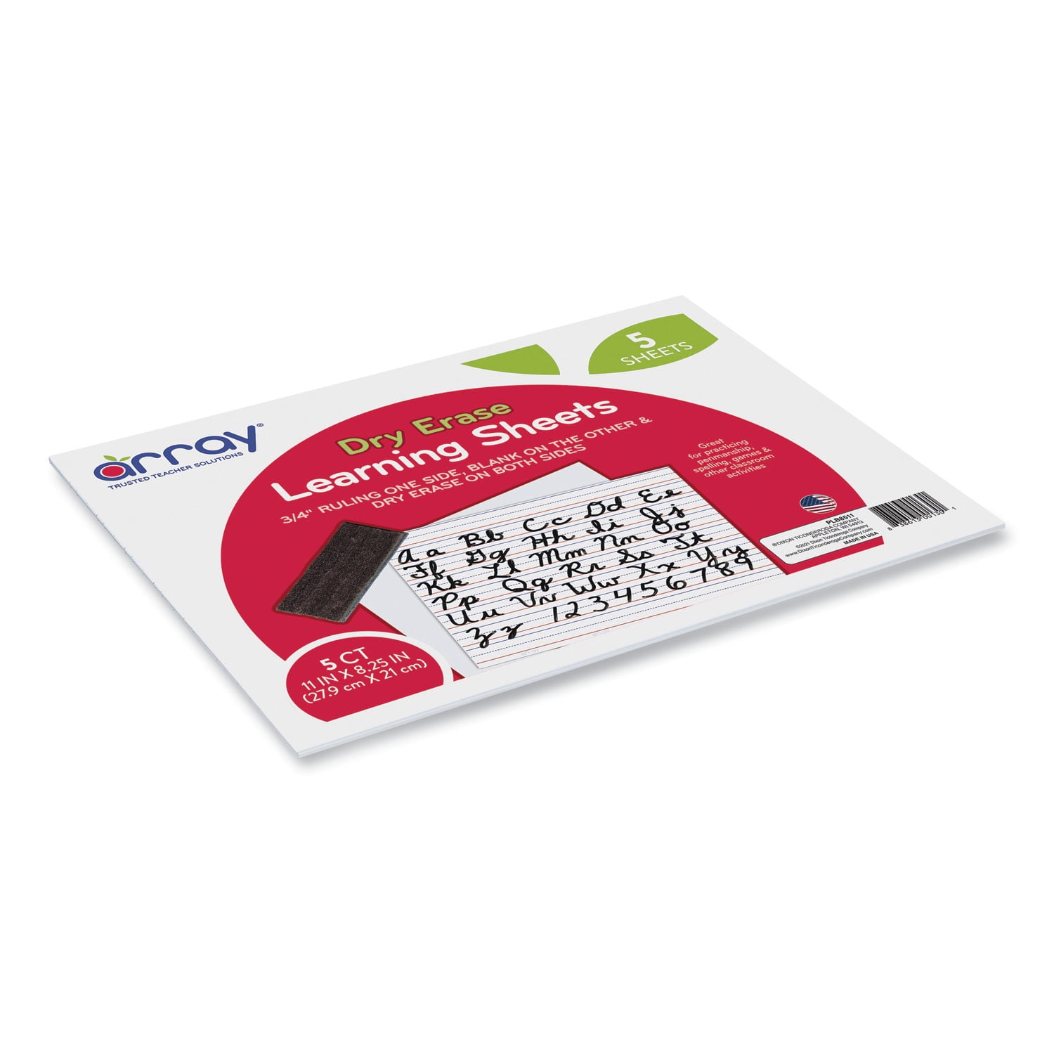 Pacon GoWrite! Dry Erase Learning Boards, 8.25 x 11, White Surface, 5 ...