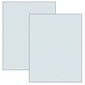Graph Paper, 1/2 Inch Rule, 9 x 12 Inches, White, 500 Sheets - Walmart.com