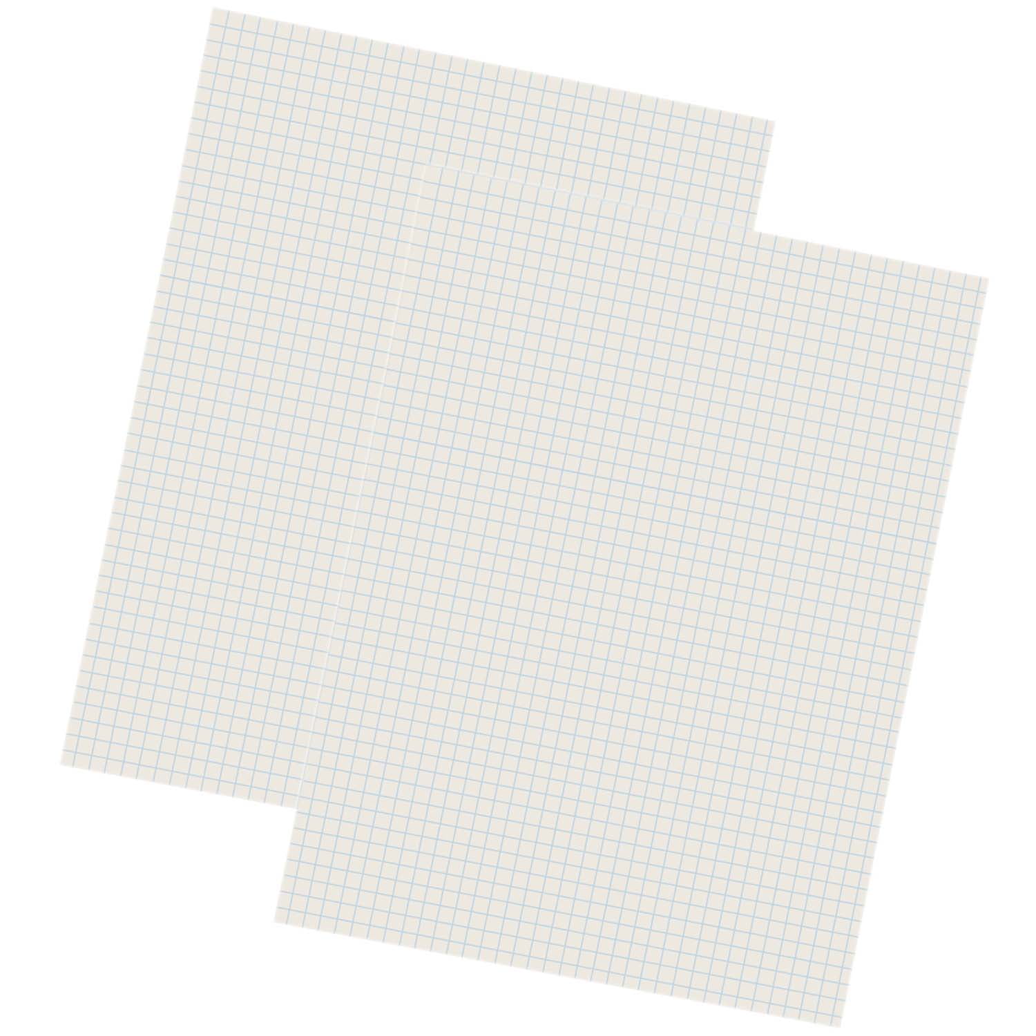 Pacon Grid Ruled Drawing Paper, White, 1/4" Quadrille Ruled, 9" x 12 ...