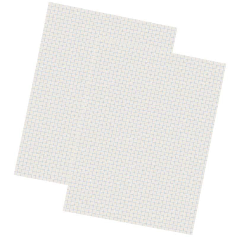 Pacon Grid Ruled Drawing Paper, White, 1/4" Quadrille Ruled, 9" x 12 ...
