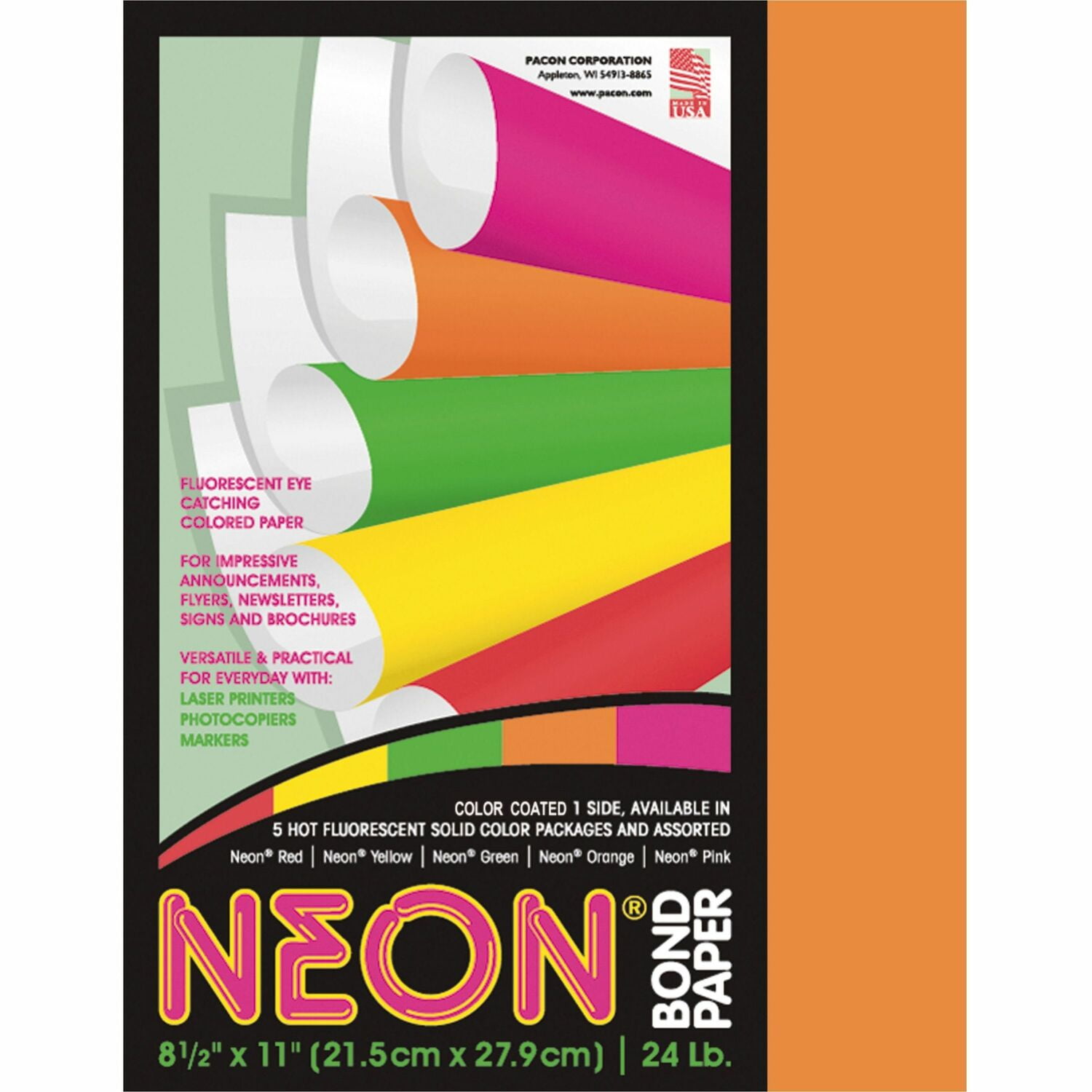 Pacon Laser Bond Paper - 10% Recycled Letter - 8.50" x 11" - 24 lb ...