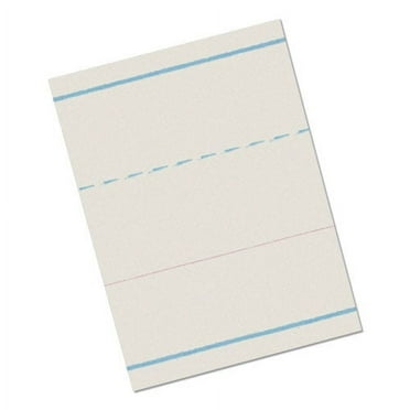 Pacon Handwriting Paper, 16 lb, 1/2" Long Rule, One-Sided, 8x10.5, 500 ...
