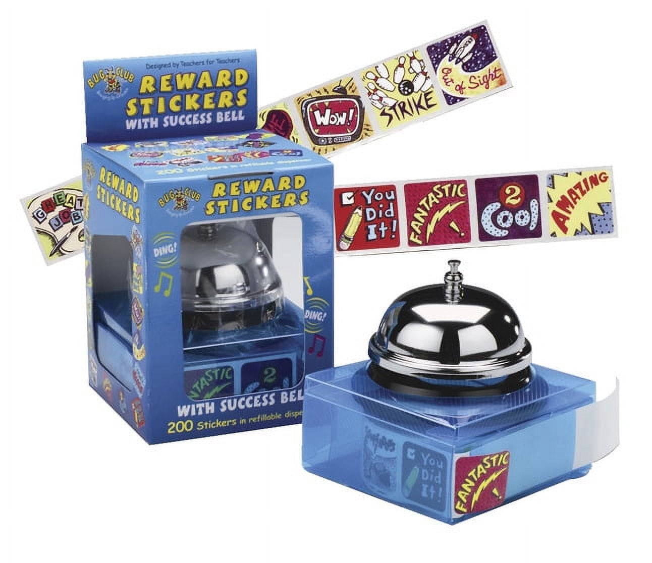 Pacon, PAC51510, Success Bell Reward Stickers, 200 / Pack, Blue ...