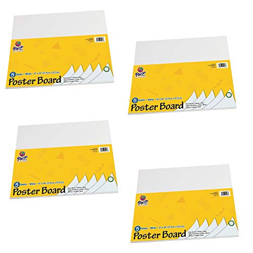 Pacon Poster Boards, 4 Pack, 11 x 14 inches, 5 Sheets Each - Walmart.com
