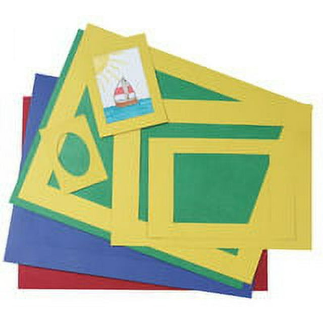 Pacon Pre-Cut Mat Frame, Assorted Sizes, Assorted Colors, Pack of 60 ...