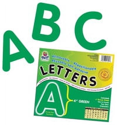 Pacon Reusable Self-Adhesive Vinyl Letters & Numbers Puffy Font 4 ...