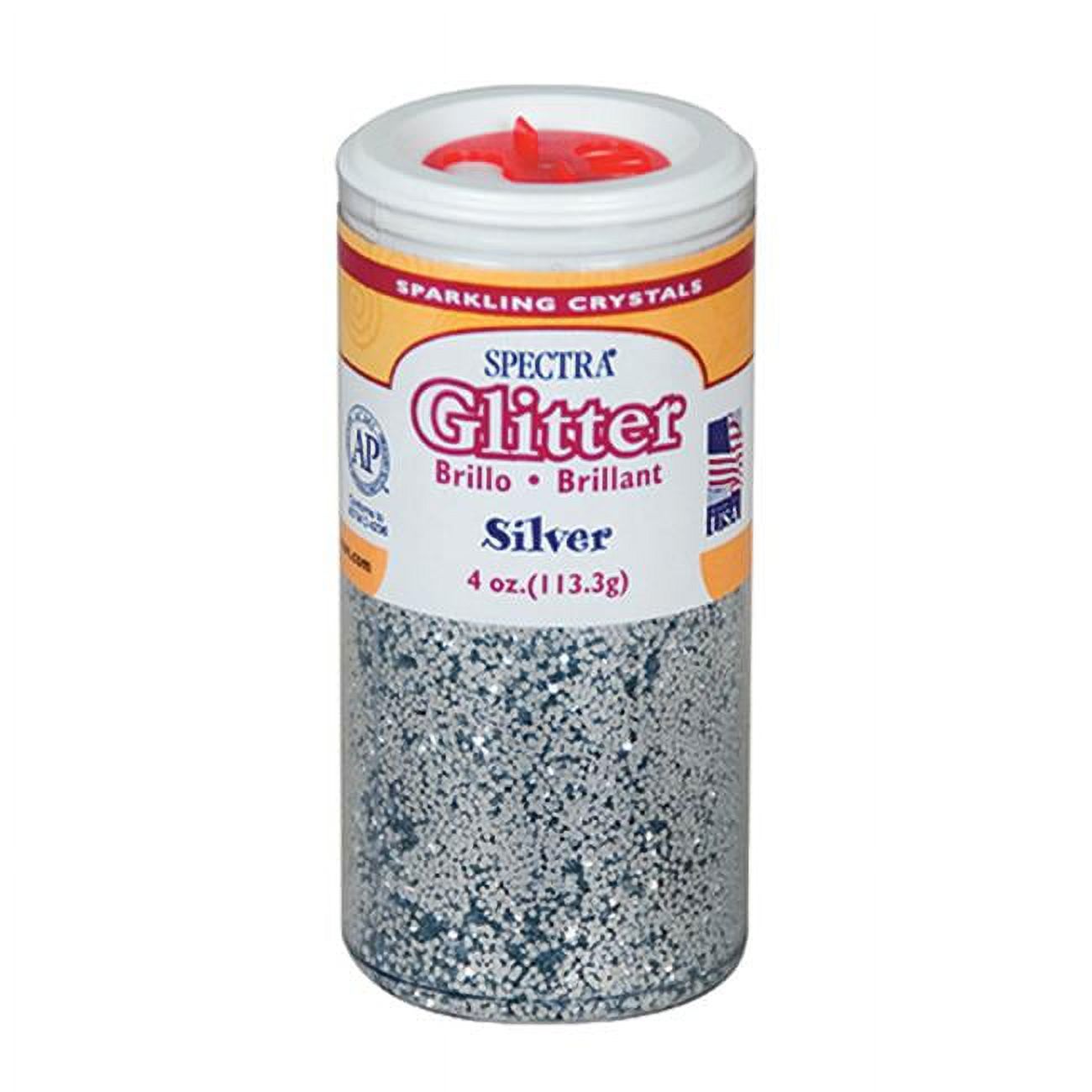 Pacon Spectra Glitter Sparkling Crystals, 4 oz., Silver - Walmart.com